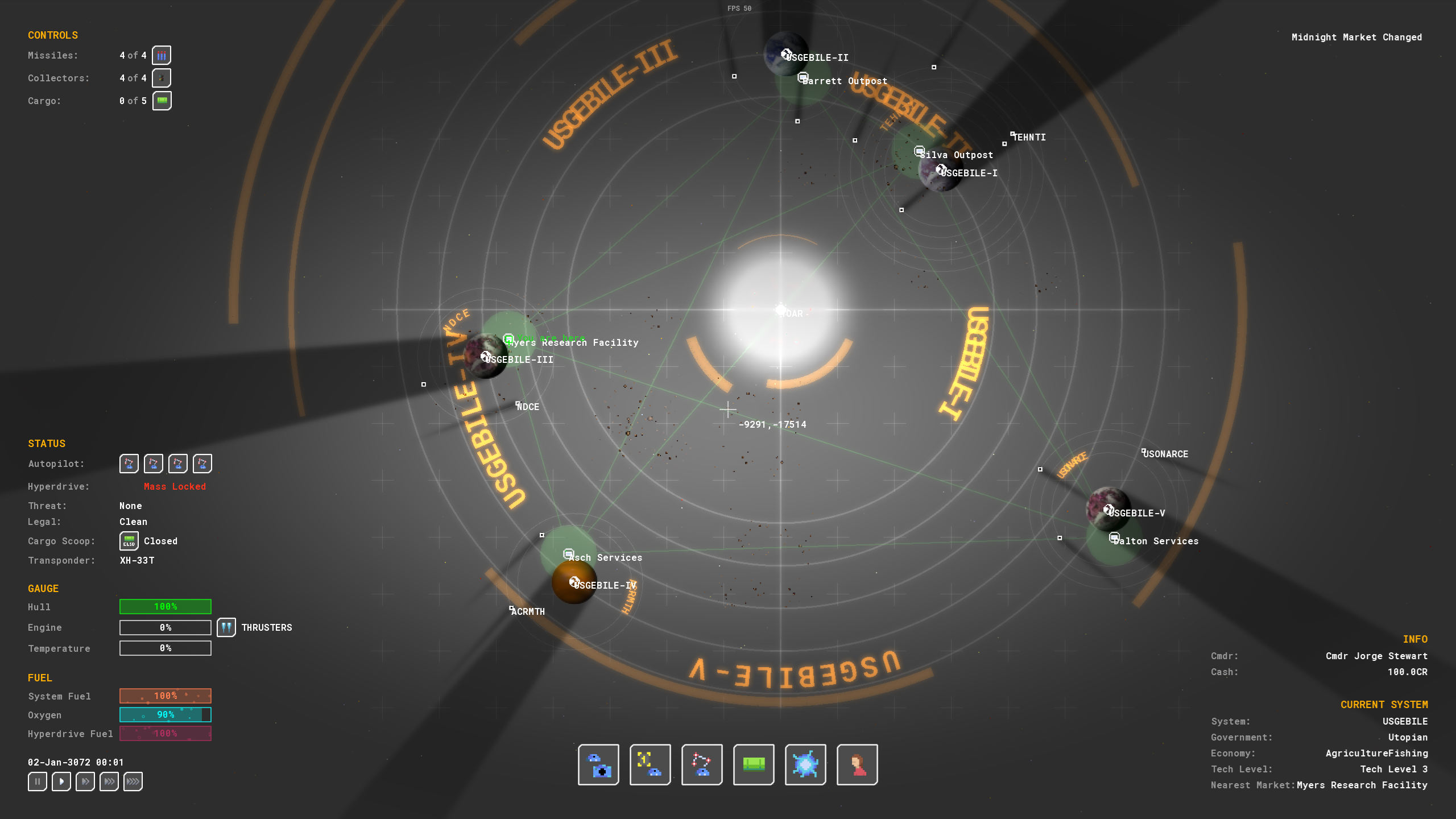 Project Space Potatoes - 2D Space Trading Game
